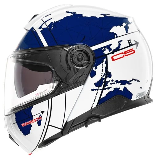 Schuberth C5 Globe Blue in good quality - Nolan Shop